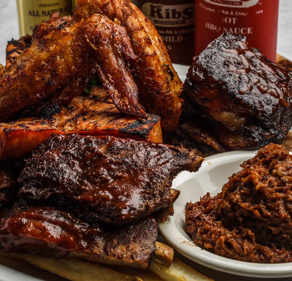 TJ's BBQ Platter - TJ Ribs